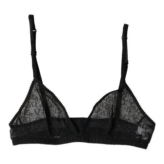 Dolce & Gabbana Logo Mania Sheer Soft Cup BH - - Underwear - Damen - Schwarzk - S