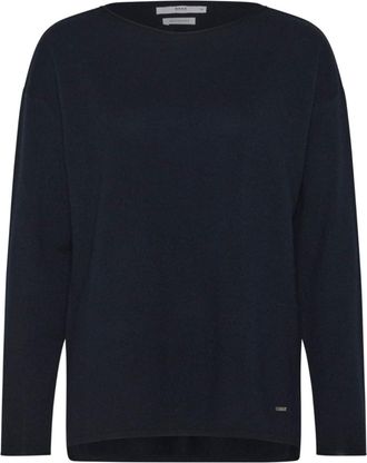 Brax Damen Strickpullover im Schurwolle-Kaschmirmix, Liz (35-2108), Größe:38, Farbe:Black (02)
