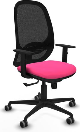 Piqueras y Crespo B&uuml;rostuhl, zylindrisch, mit 1D-Armlehnen, h&ouml;henverstellbare Lendenwirbelst&uuml;tze, ausgestattet mit 3 Positionen und Schneideschaum, mit Rollen von 65 mm