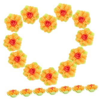 Lurrose 50 St&uuml;ck Teiliges Kleine Aromatherapie Diffuser Blumen aus Pe Schaumstoff Sicherer &Auml;therischer &Ouml;l duftzerst&auml;uber f&uuml;r Wohn Schlaf Badezimmer f&uuml;r DIY Ho