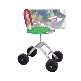 Generic Gartenhocker Mit Rollen Und Um 360 Grad Drehbarem Sitz, Faltbarer Arbeits- Gartenstuhl for Rasen Hof(Green)