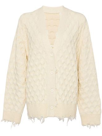 JNBY cardigan ample à design sans col - Tons neutres