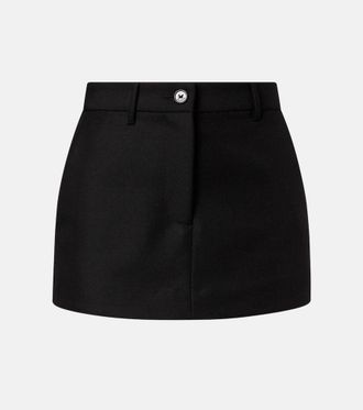 Balenciaga Jupe-short en laine