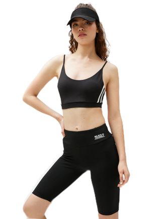 Koton Women Biker Leggings Printed Medium Rise