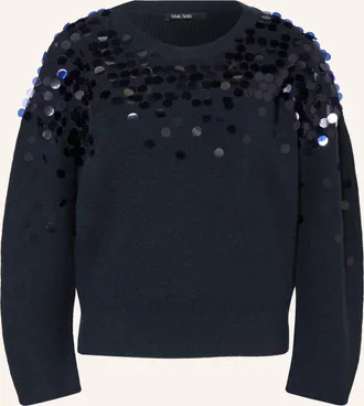 Marc Aurel Marc Aurel Pullover Mit Pailletten blau
