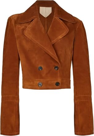 Ferragamo veste crop à boutonnière croisée - Noir