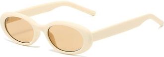 Generic Lunettes De Soleil Dext&eacute;rieur For Hommes Et Femmes, Id&eacute;ales For Les D&eacute;placements Le Sport, D&eacute;cor&eacute;es(Beige)