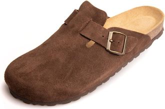 Bonova Wesel Veloursleder Clog. Premium Hausschuh für Damen und Herren in 4 Farben