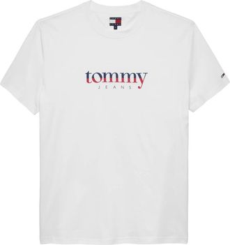 Tommy Jeans Homme, Tops, Blanc, Taille: XL Ecru REG DNA Tee &Eacute;l&eacute;gant T-shirt