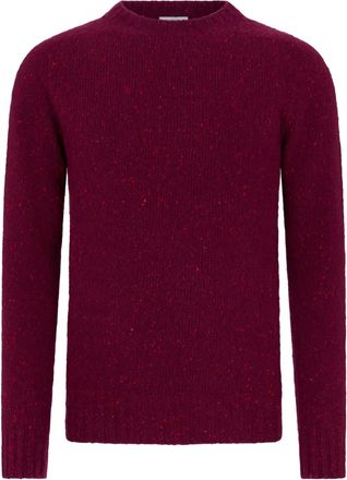 Malo speckled crew-neck sweater - Rot