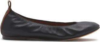 Lanvin Gathered Design Leather Ballerina Flats - Gr. 36 (EU) - in Schwarz