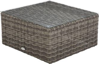 Hesperide Quadratischer Garten-couchtischMooréa Terre dombre - 72 × 72 × 36 cm - Schatten