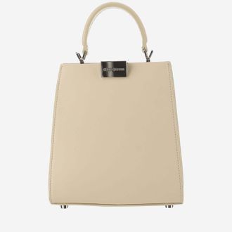 ARMARIUM Womens Anna Mini Leather Handbag Ivory Handbags Hand Bags