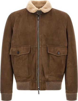 Moorer Veste Bomber Fiano - Homme - Vestes - Brun - Taille: 2XL