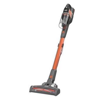 Black+Decker Black+Decker 4in1 Akku-Stielsauger (18V, 2.0Ah, beutelloser Boden- & Handstaubsauger mit Elektrob&uuml;rste, kabellos, inkl. Fugend&uuml;ste, Akku, Ladeger&auml;t & 
