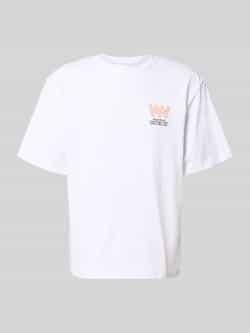 Wood Wood T-Shirt mit Label-Print Modell Gary