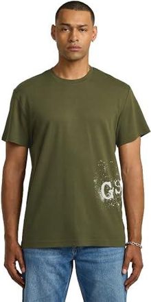 G-Star Sprayed GR R T T-Shirt, Vert (Shadow Olive D26819-d976-b230), XL Hommes