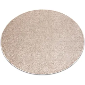 RugsX Teppich rund indus beige 34 eben, Melange beige rund 100 cm