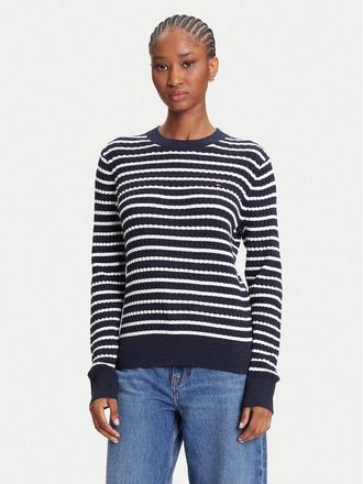 Tommy Hilfiger Pullover Fine WW0WW44993 Dunkelblau Regular Fit