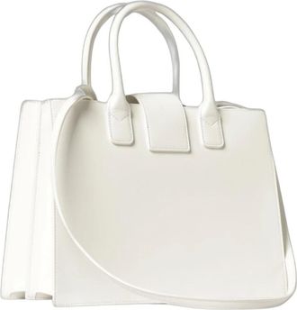 Emporio Armani Sac &agrave; main structur&eacute; en similicuir - Femme - Sacs - Blanc - Taille: ONE Size