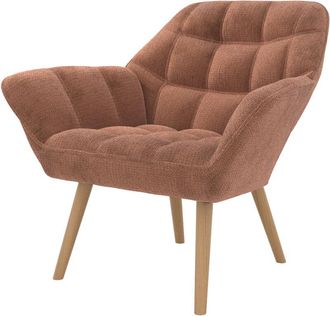 Rendez-Vous Déco Rendez-vous Déco - Fauteuil en tissu rouge ancien - simba