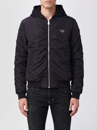 Philipp Plein Coupe-vent en polyester avec capuche et fermeture zipp&eacute;e