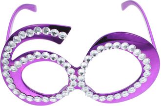 Amosfun 1 Paar Geburtstagsbrille Lustige Brille Für Erwachsene Karte Dekorativ Geburtstagsdekorationen Dekorationen Zum 60. Geburtstag Selfie Geburtstag Fotob