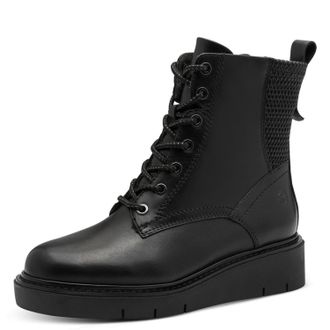 Tamaris Comfort Damen Stiefeletten zum Schnüren Plateau, Schwarz (Black), 40 EU
