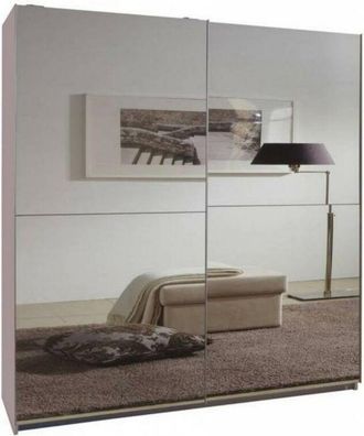 Inside75 Dressing clapton 135 cm portes coulissantes blanc / miroirs