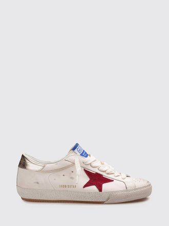 Golden Goose Baskets Super-Star en cuir &agrave; effet us&eacute;