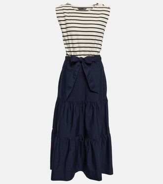 Veronica Beard Midikleid Pazila aus Baumwolle