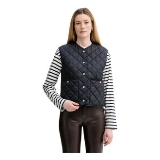 Marc O'Polo Gilet matelass&eacute; sans col - Femme - Vestes - Bleu - Taille: 34 FR