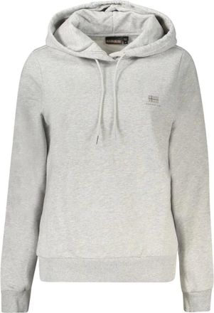 Napapijri Femme, Sweatshirts et sweats &agrave; capuche, Gris, Taille: 40 FR Pull Ras du Cou en Coton