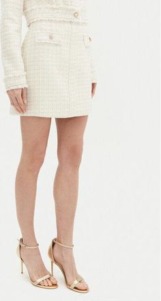 Guess Minirock W5RD63 WGW82 Beige Regular Fit