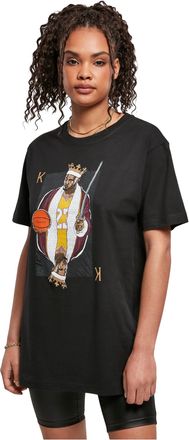Mister Tee Damen Ladies King James LA Tee Black S T-Shirt, S
