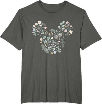 Disney Mickey Mouse Icon Spring Flowers T-Shirt