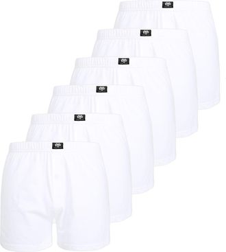 Ceceba Herren Boxershorts 2675 6er Pack, Farbe:Wei&szlig;, W&auml;schegr&ouml;&szlig;e:6XL, Artikel:wei&szlig; 2675-1000