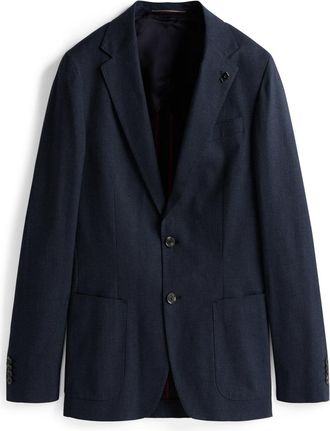 Tommy Hilfiger Leichtes Sakko mit Stretch und feinem Muster in