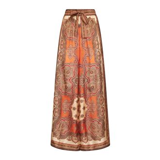Zimmermann Femme, Pantalons, Multicolore, Taille: 36 FR Mahon Relaxed Pant