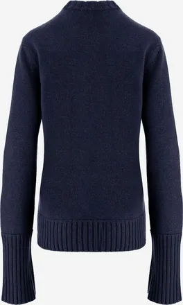 SA SU PHI Womens Cashmere Sweater Navy