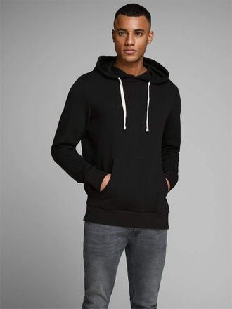 Jack & Jones Herren Jjeholmen Sweat Hood Noos Kapuzenpullover, Black, XXL EU