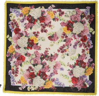 Dolce & Gabbana Femme, Accessoires, Multicolore, Taille: ONE Size &Eacute;tole Carr&eacute;e Florale