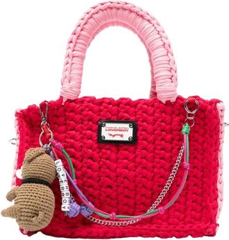 Charles Jeffrey Loverboy Loverboy by Charles Jeffrey, Femme, Sacs, Rouge, Taille: ONE Size Sac fourre-tout &agrave; plaque logo