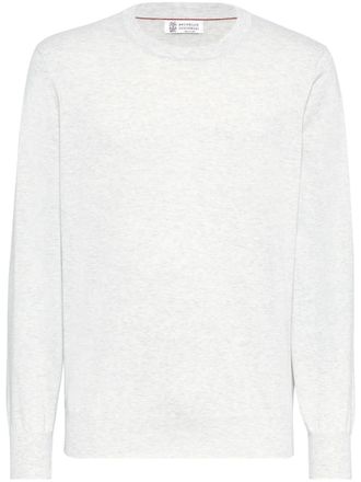 Brunello Cucinelli pull en coton - Blanc