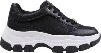 Guess Femme, Chaussures, Noir, Taille: 39 EU Baskets Sportives Slip-On avec Lacets