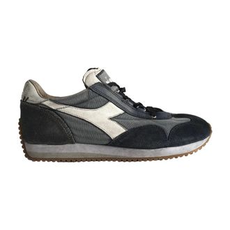Diadora Homme, Chaussures, Gris, Taille: 45 EU Equipe H Dirty Stone Wash Evo Baskets
