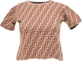 Fendi t-shirt à motif Zucchino (années 1990-2000) - Tons neutres