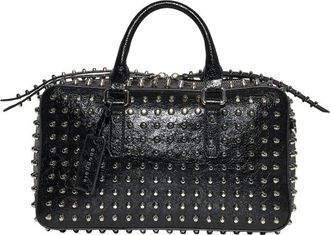 John Richmond Femme, Sacs, Noir, Taille: ONE Size Sac &agrave; main avec clous sur toute la surface