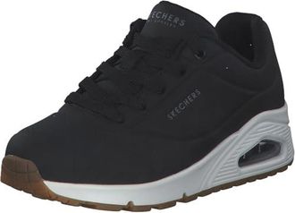 Skechers Femme Uno Stand Air Fashion-sneakers, Noir Black White, 39.5 EU