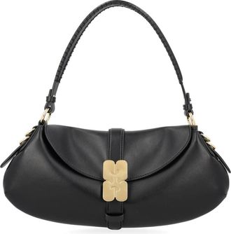Ganni Femme, Sacs, Noir, Taille: ONE Size Kat Baguette